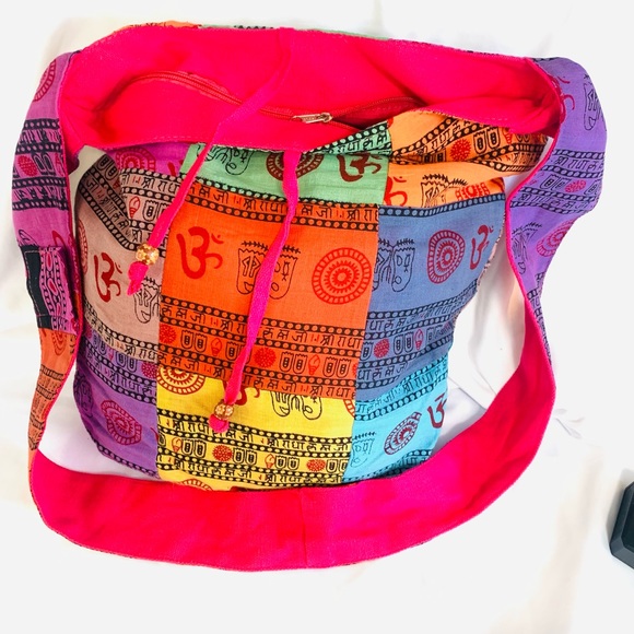 Bags | Om Symbol Cross Body Colorful Bag | Poshmark